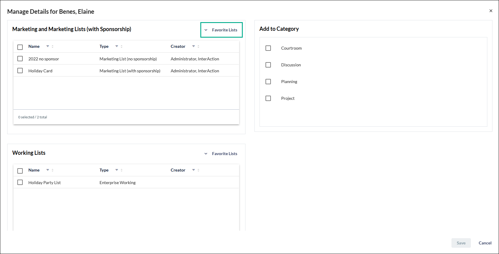 Créer un nouveau contact personnel – Base de connaissances InterAction+ ...