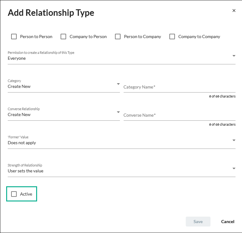 Understand and Manage Relationship Types – InterAction+™ AI Answer Center